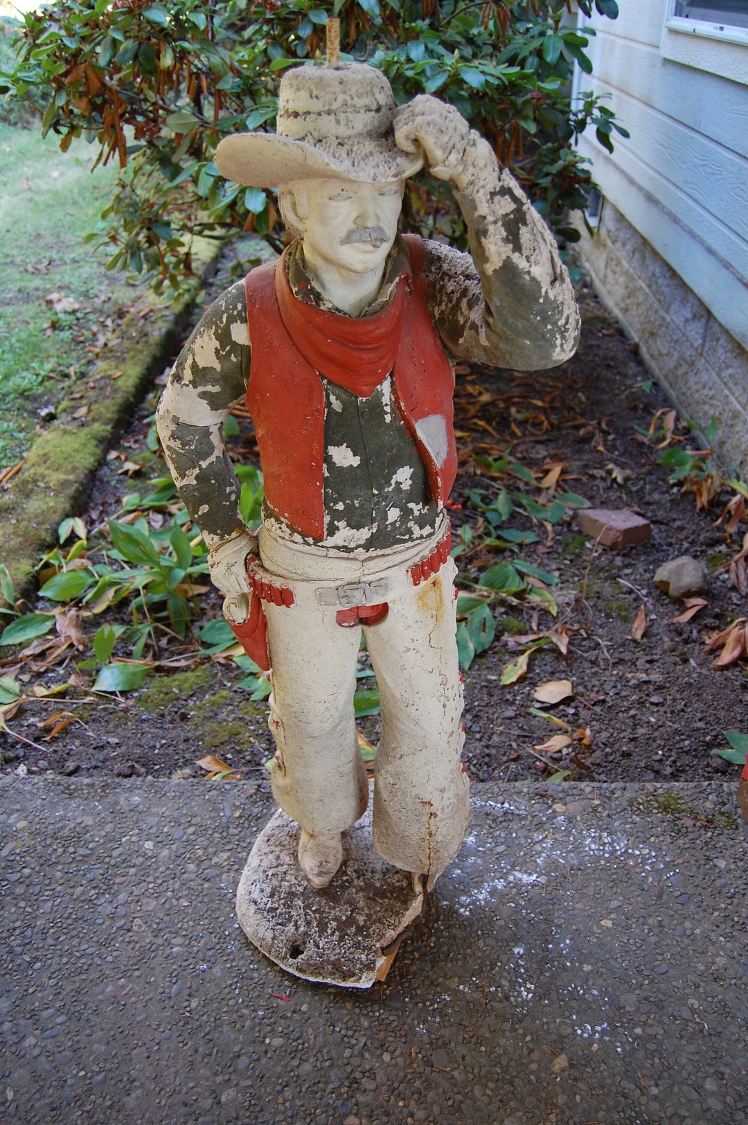 Tex, the Concrete Cowboy Garden/porch Statue LOCAL PICKUP in Hillsboro ...