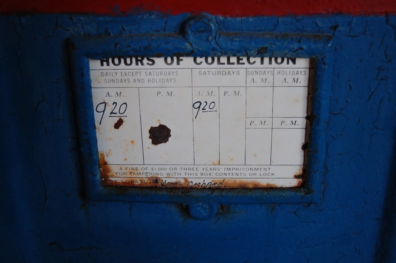 Antique Cast-iron U.S. Post Office Mail Collection Box - Etsy