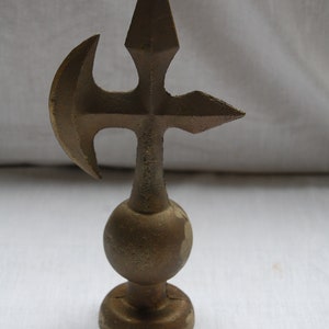 Vintage Cast Brass Naval Halberd Flag Topper/finial - Etsy