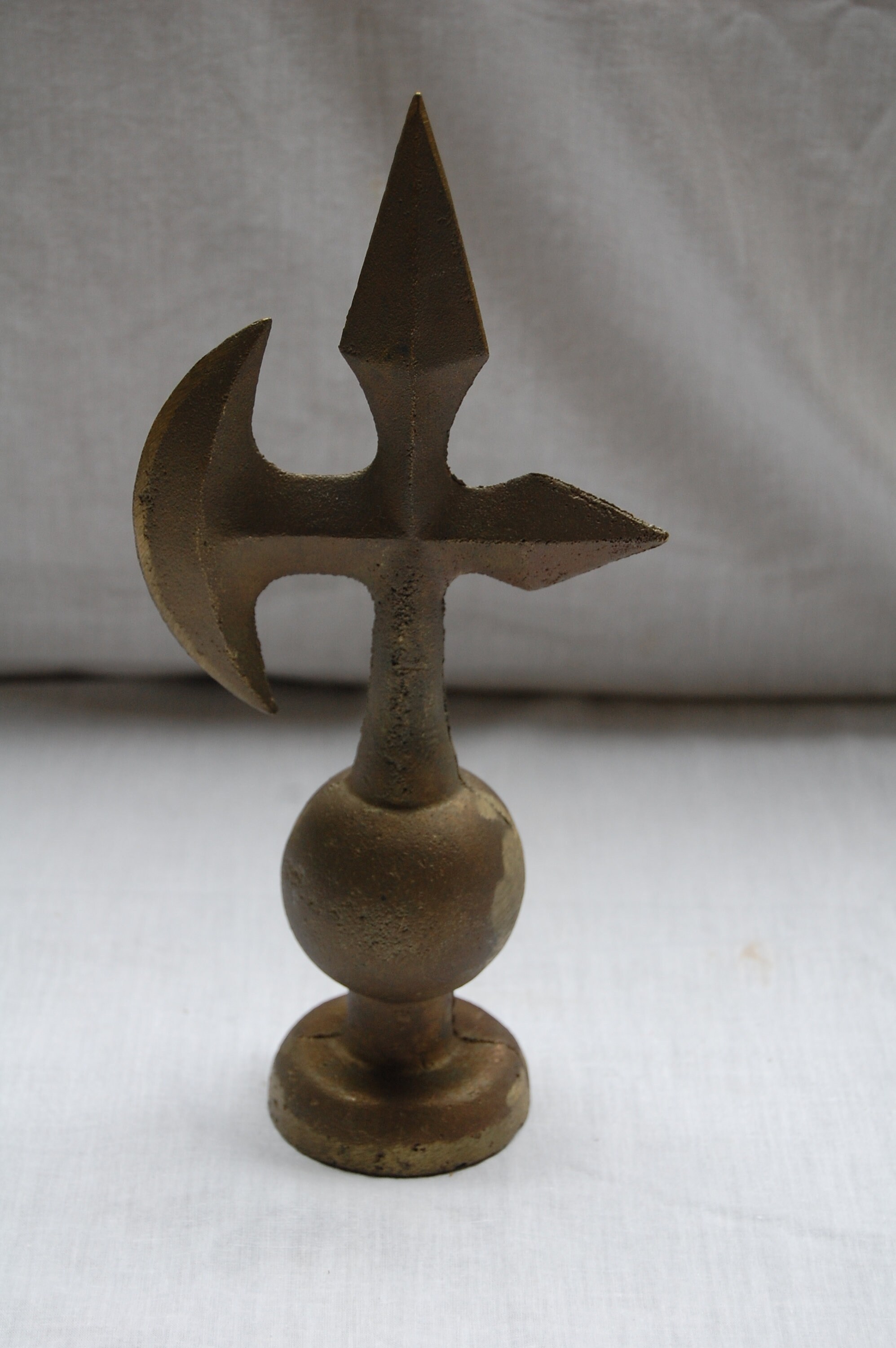 Vintage Cast Brass Naval Halberd Flag Topper/finial - Etsy
