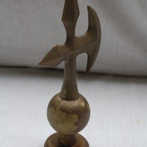 Vintage Cast Brass Naval Halberd Flag Topper/finial - Etsy
