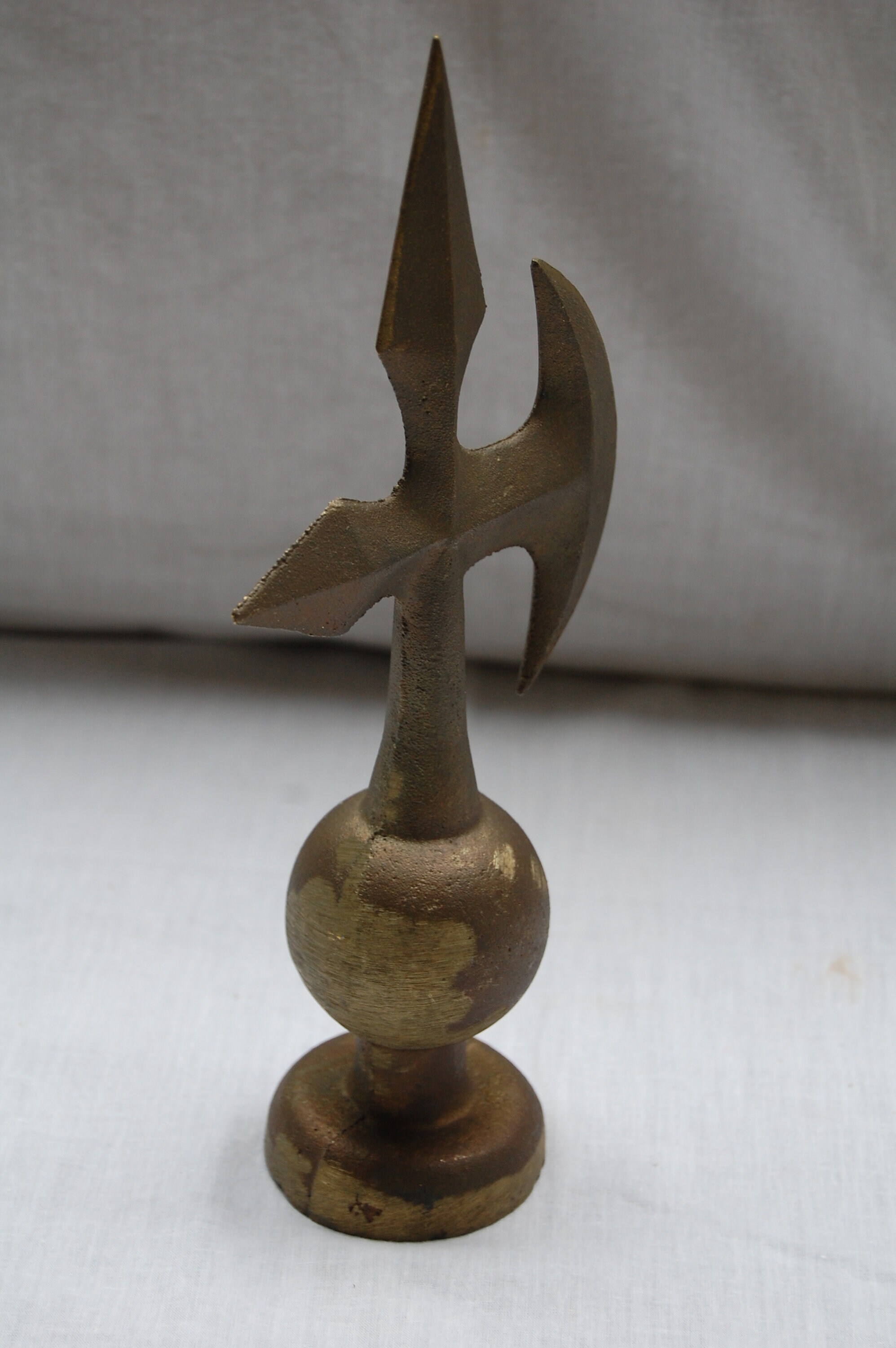 Vintage Cast Brass Naval Halberd Flag Topper/finial - Etsy