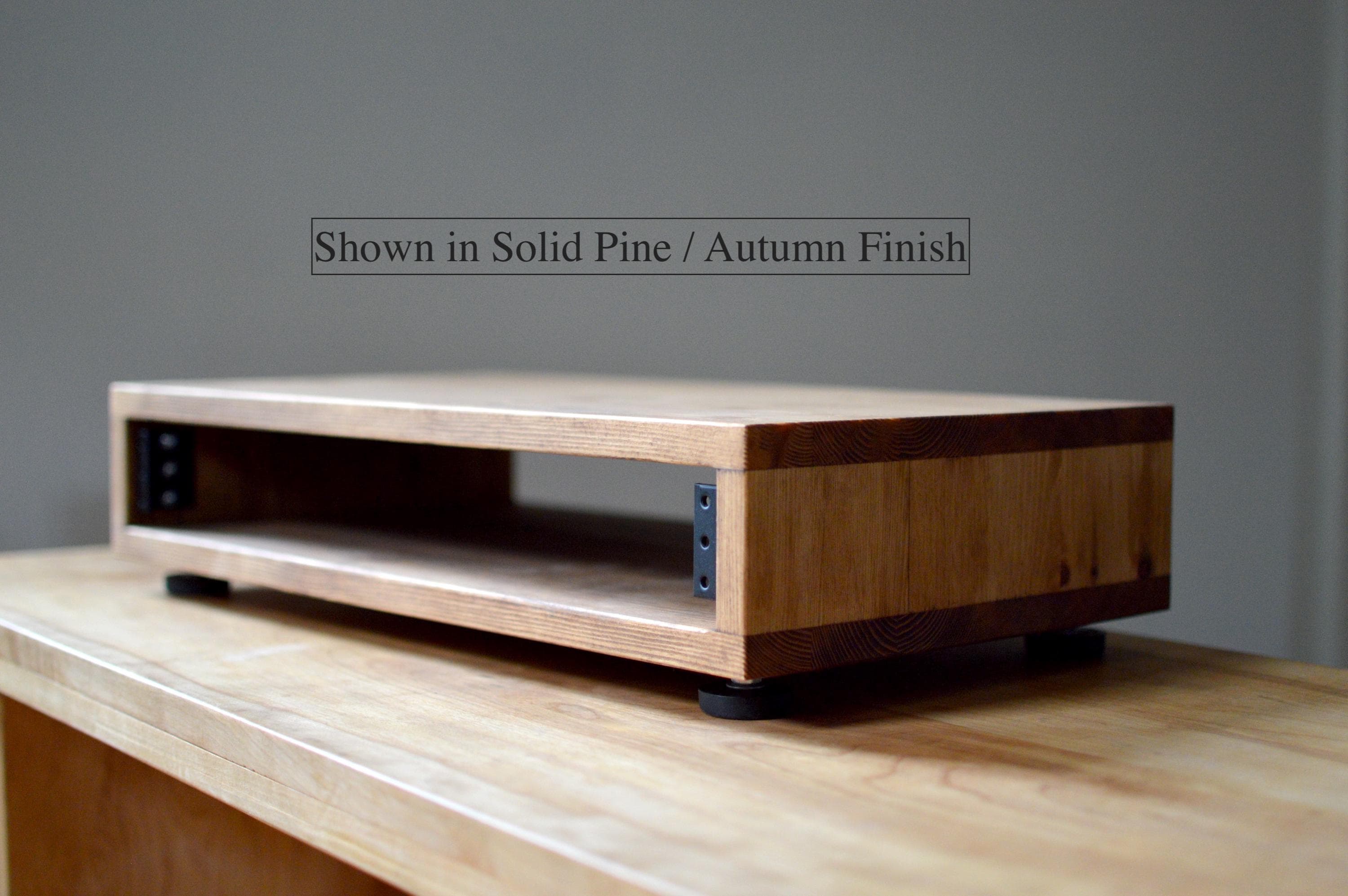1U Studio Cabinet - Desktop Rack | Solid Wood | Recording Studio ...