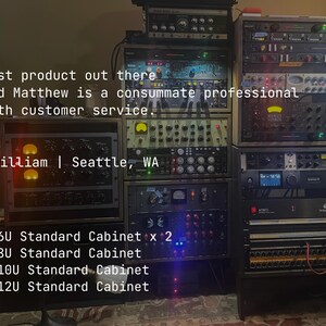 5U Studio Cabinet | Recording Studio | Audio Rack | Rackmount | Server ...