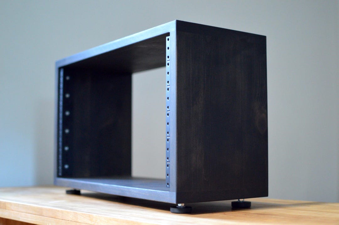 Handcrafted 6U Studio Cabinet | Solid Wood Audio Rack - Etsy