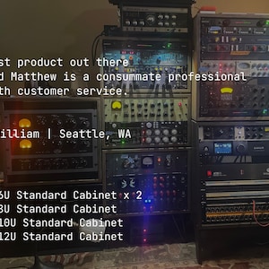 3U Studio Cabinet | Recording Studio | 3U Audio Rack | Rackmount ...