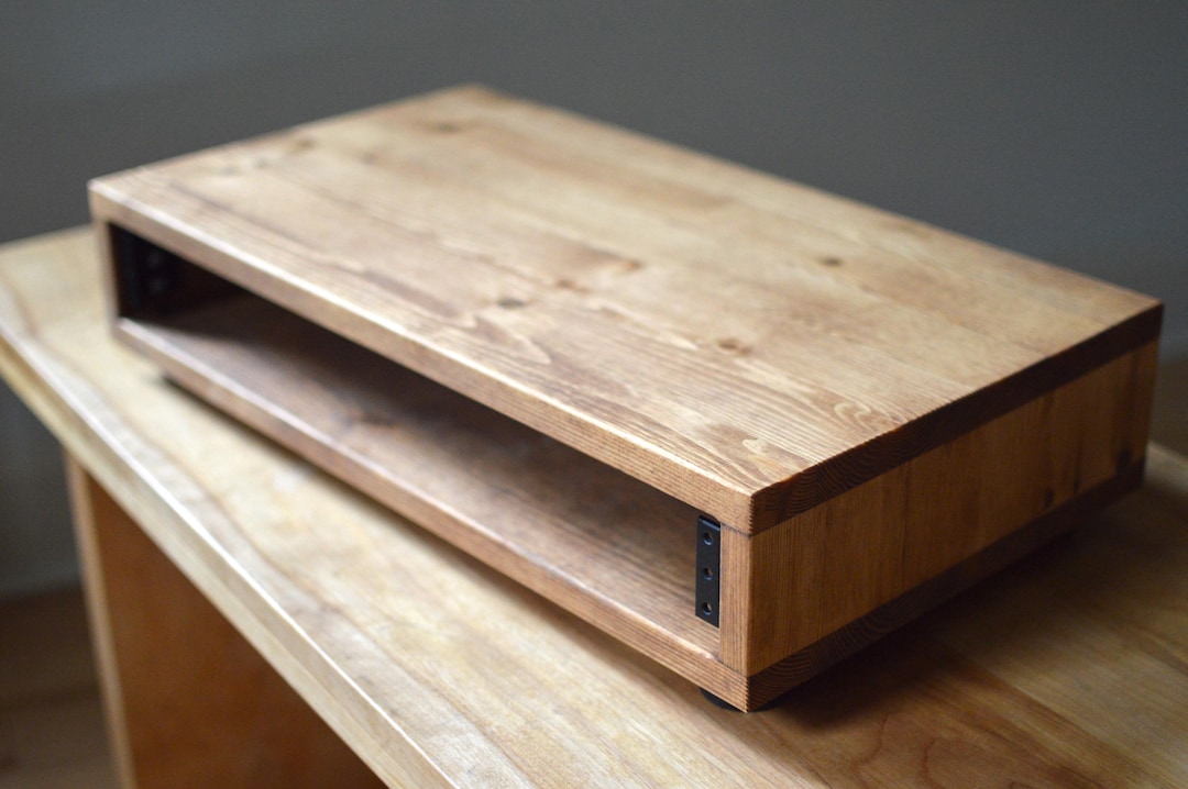 1U Studio Cabinet - Desktop Rack | Solid Wood | Recording Studio ...