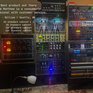 12U Studio Cabinet | Recording Studio | Audio Rack | Rackmount | Server ...