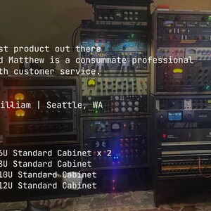 4U Studio Cabinet | Recording Studio | Desktop Equipment Rack ...