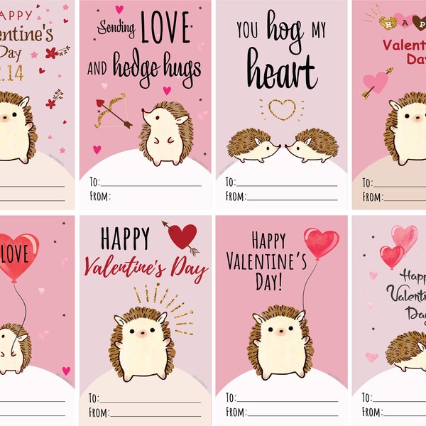 Hedgehog Cards - Etsy