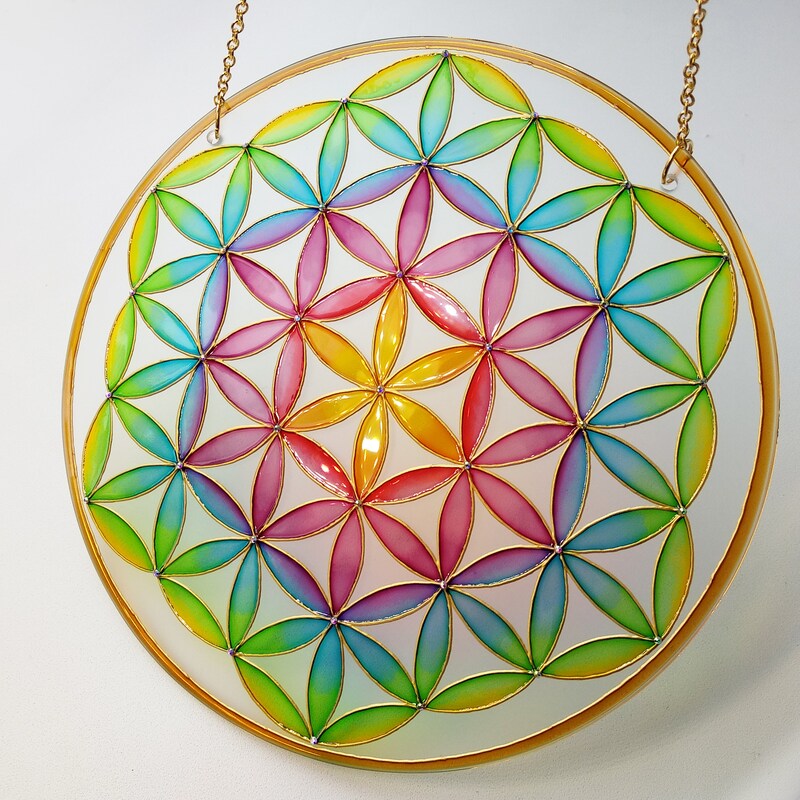 Sacred Geometry Stained Glass - Etsy