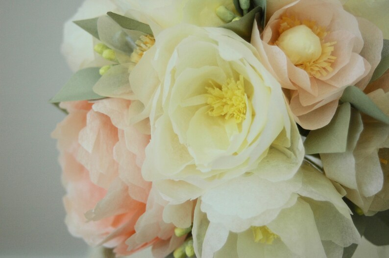 Paper Flower Forever Alternative Bridal Wedding Bouquet - Etsy