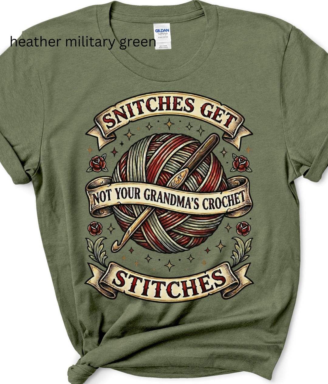 Snitches Get Stitches, Not Your Grandma's Crochet Tshirt, Crocheting ...
