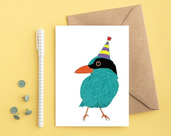 Magpie Birthday Card - Etsy