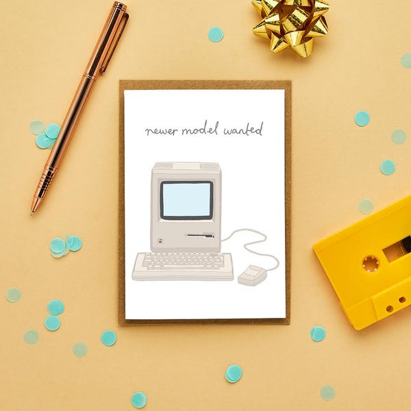 Funny Birthday Card Computer - Etsy