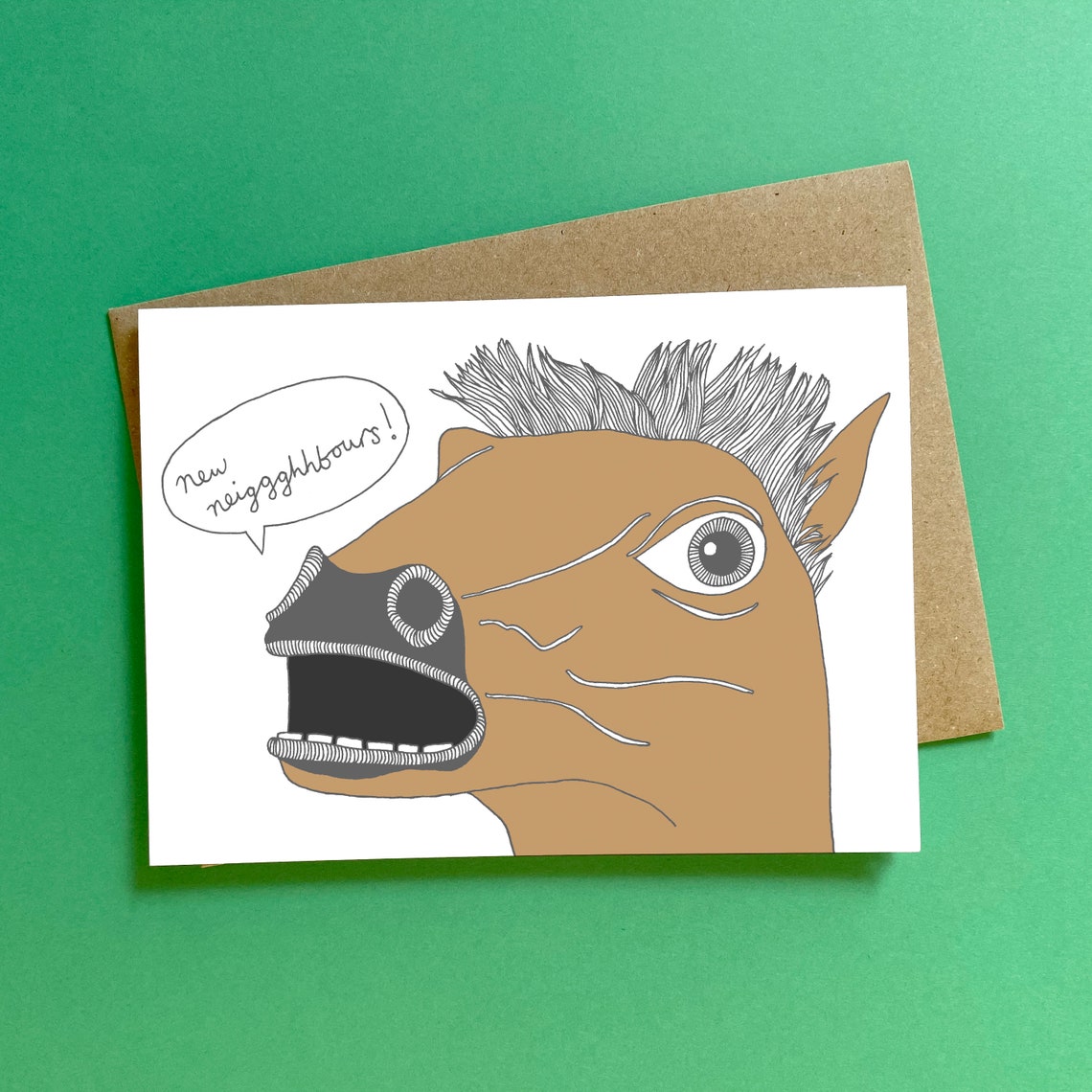 New Home Card New Neighbours Hand Drawn Card Illustrated - Etsy