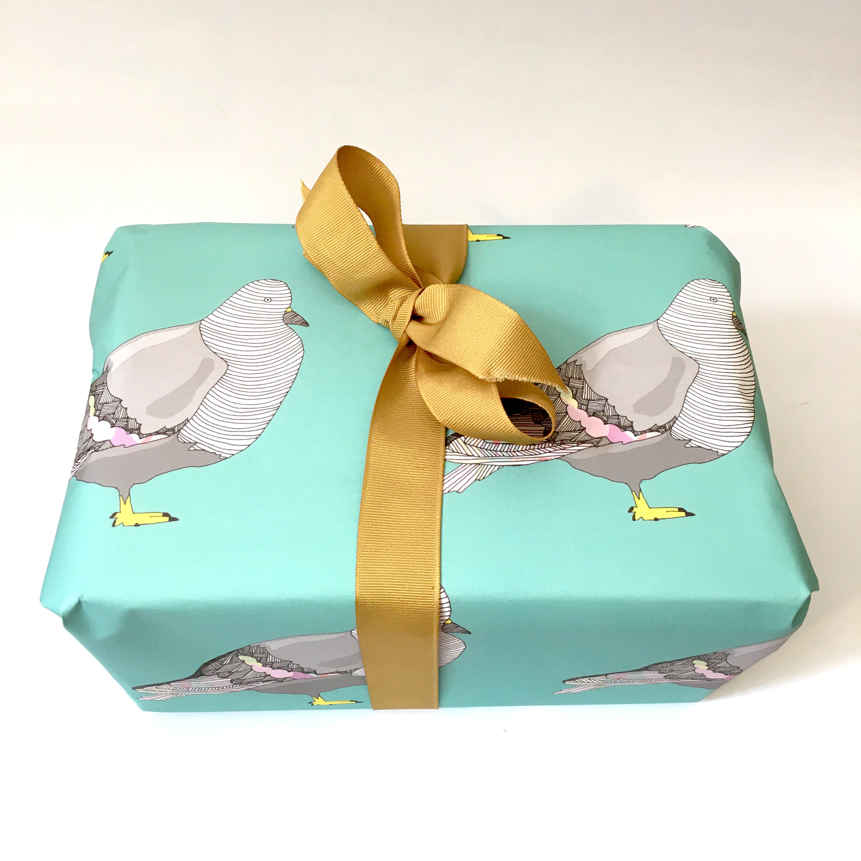 Pigeon Wrapping Paper Birthday Wrapping Paper Gift Wrap - Etsy