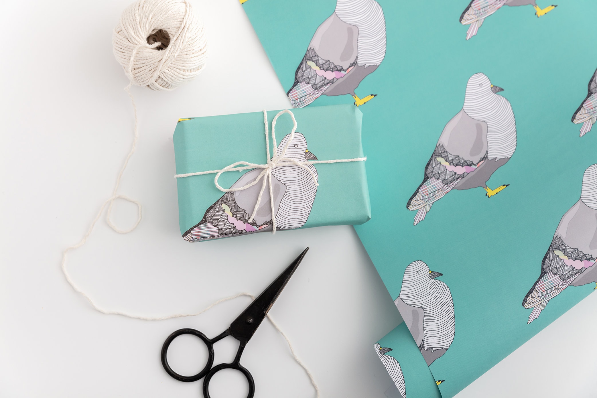 Pigeon Wrapping Paper Birthday Wrapping Paper Gift Wrap - Etsy