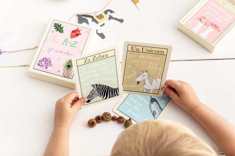 The A-Z of Wonders, ABC Cards, Flash Cards for Kids, A-Z Cards, Tarot ...