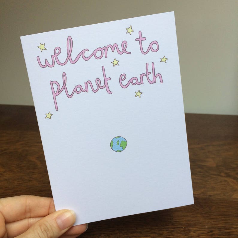 NEW BABY CARD Hand Drawn Card Baby Card Card for New | Etsy