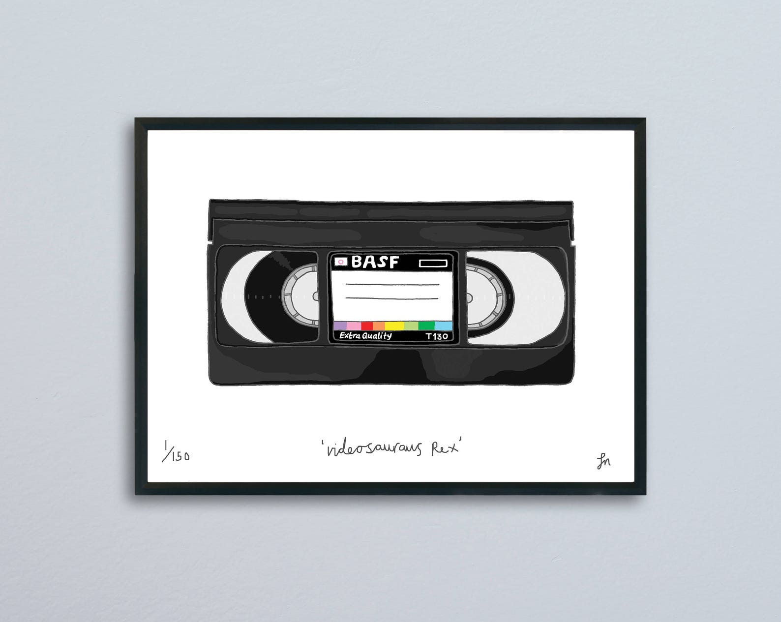 VHS Print A5 Print Retro Wall Art Illustration Print - Etsy