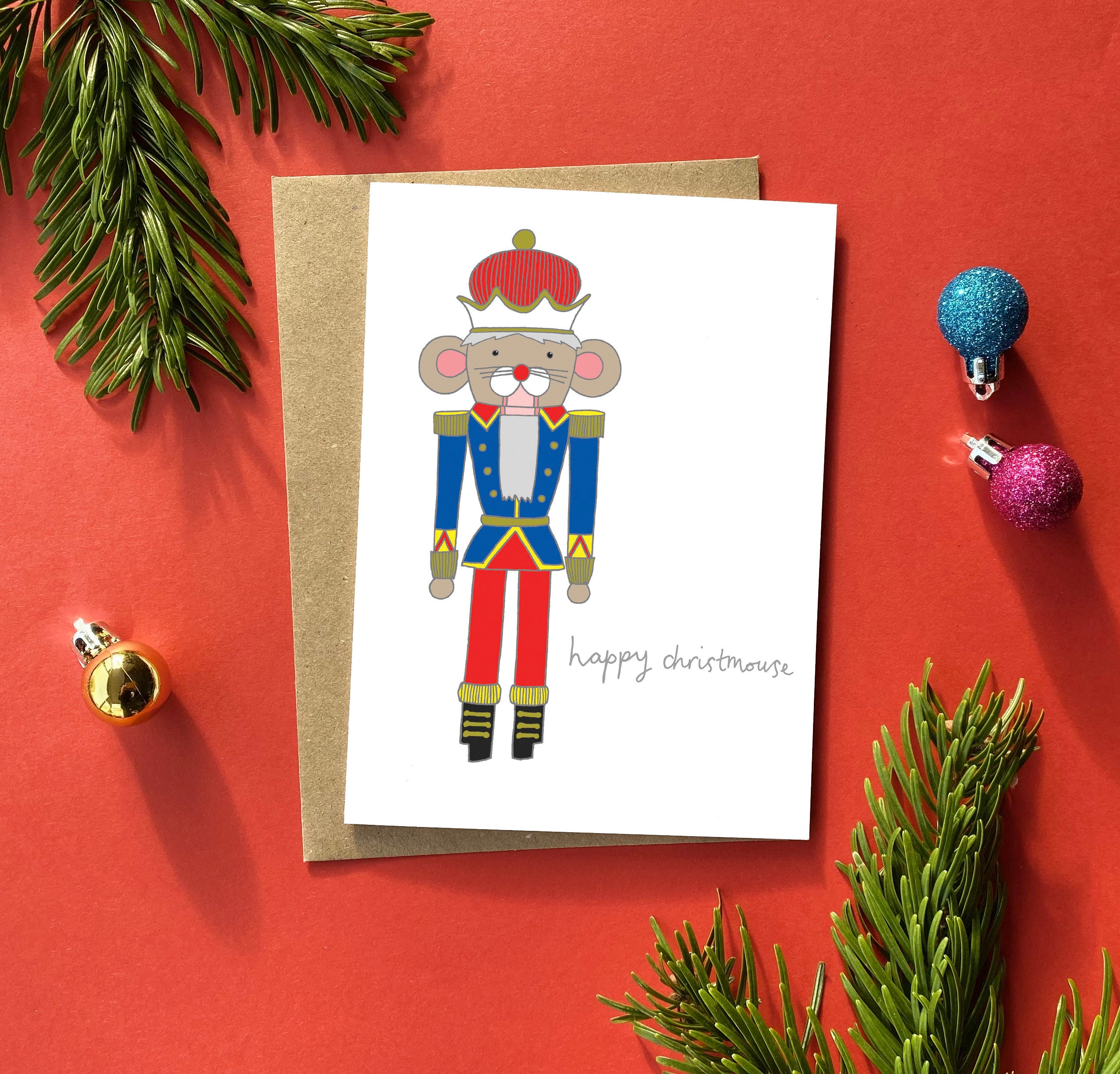 Christmas Card Hand Drawn Card Illustration Festive Card - Etsy UK