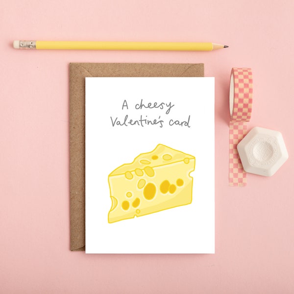 Cheesy Love Card - Etsy