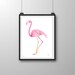 Flamingo Print Tropical Print Flamingo Poster Flamingo Art - Etsy