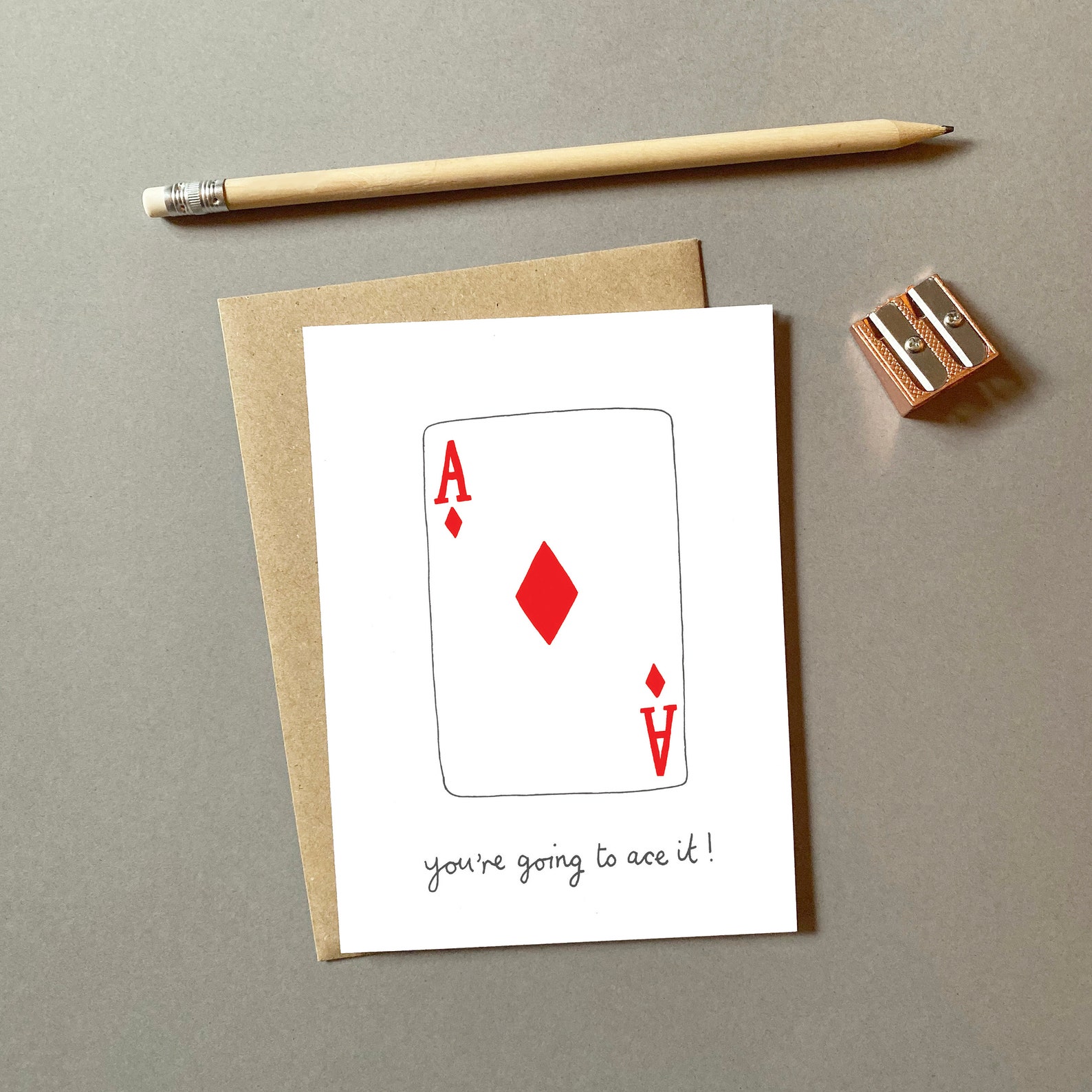 Ace It Good Luck Card You Can Do It Card Exam Card Job - Etsy