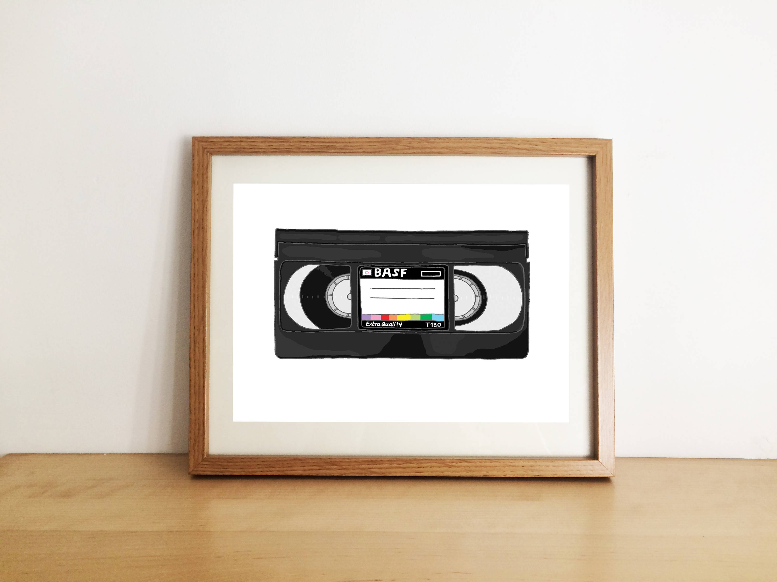 VHS Print A5 Print Retro Wall Art Illustration Print | Etsy