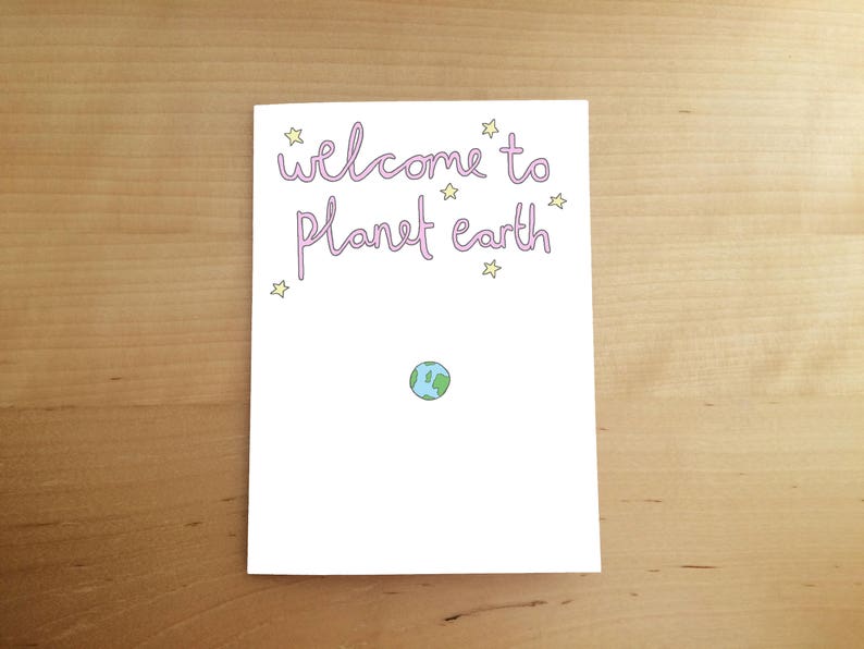 NEW BABY CARD Hand Drawn Card Baby Card Card for New | Etsy