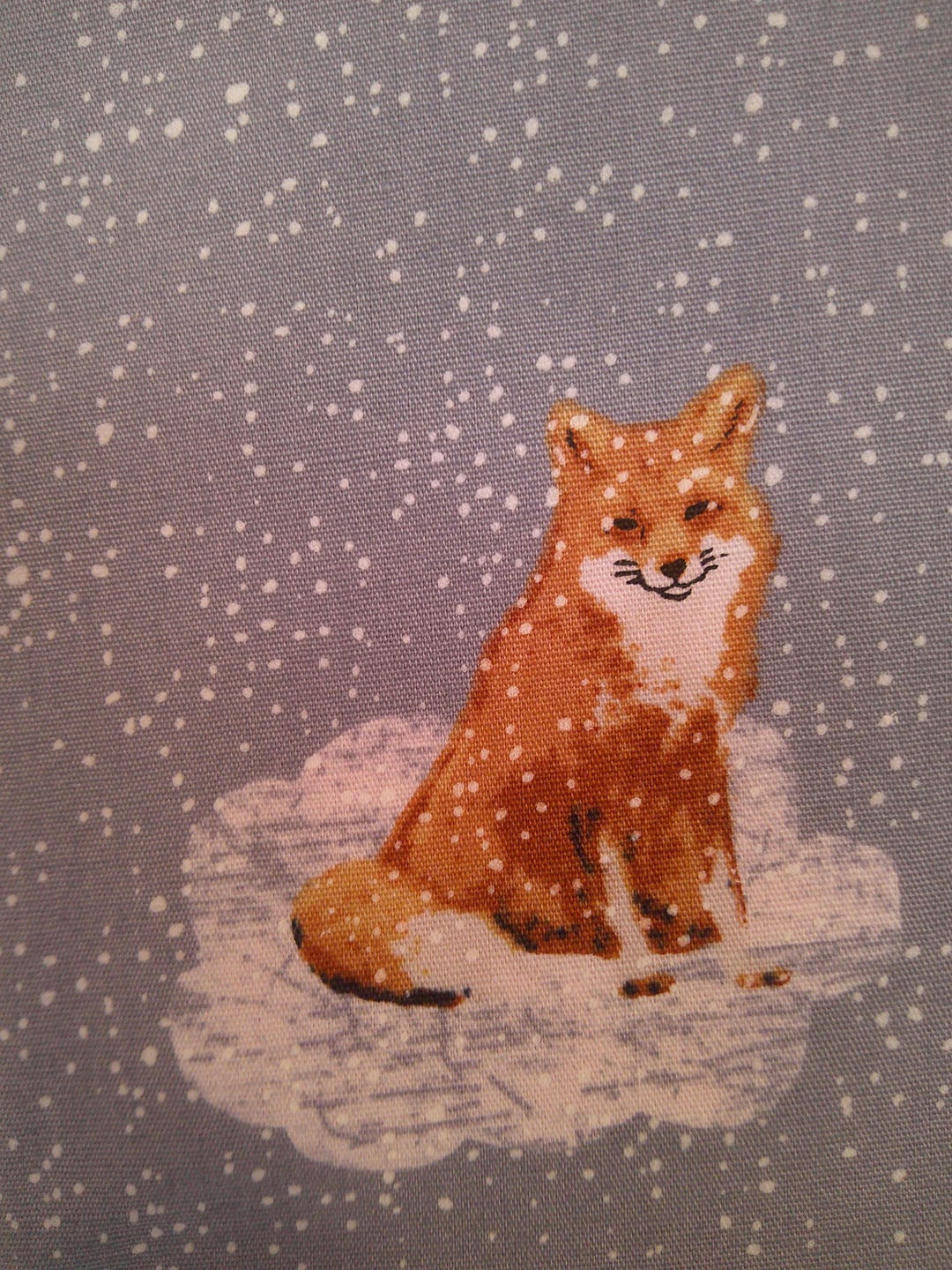 4 Fox Fabric Note Cards FREE SHIPPING Set Foxes - Etsy