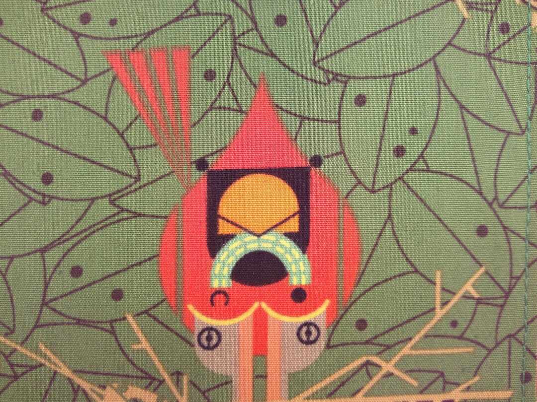 4 Cardinal Cradle Charley Harper Fabric Note Cards FREE SHIPPING Set ...