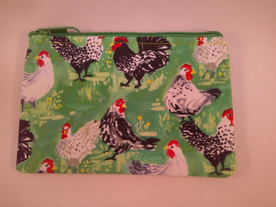 Chicken Coin Purse Change Pouch August Wren Chickens Hen Hens Hay There ...