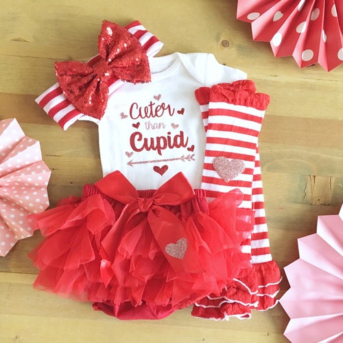 Baby Girl 1st Valentine's Day Outfit Newborn - Etsy