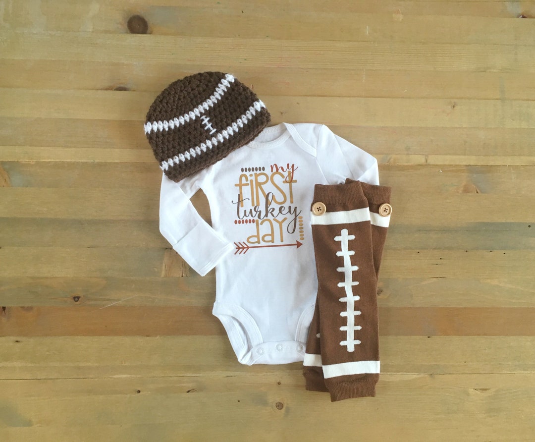Boys 1st Thanksgiving Outfit, My First Turkey Day, Baby Boy Holiday ...