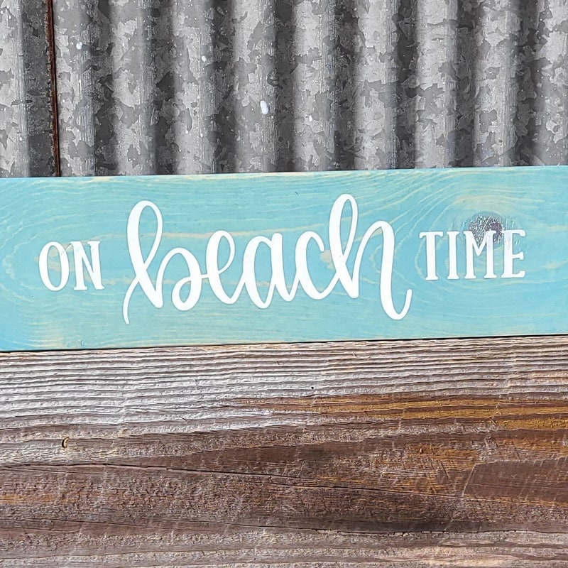 Rustic Beach Sign - Etsy