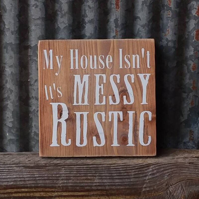 Messy House Sign - Etsy