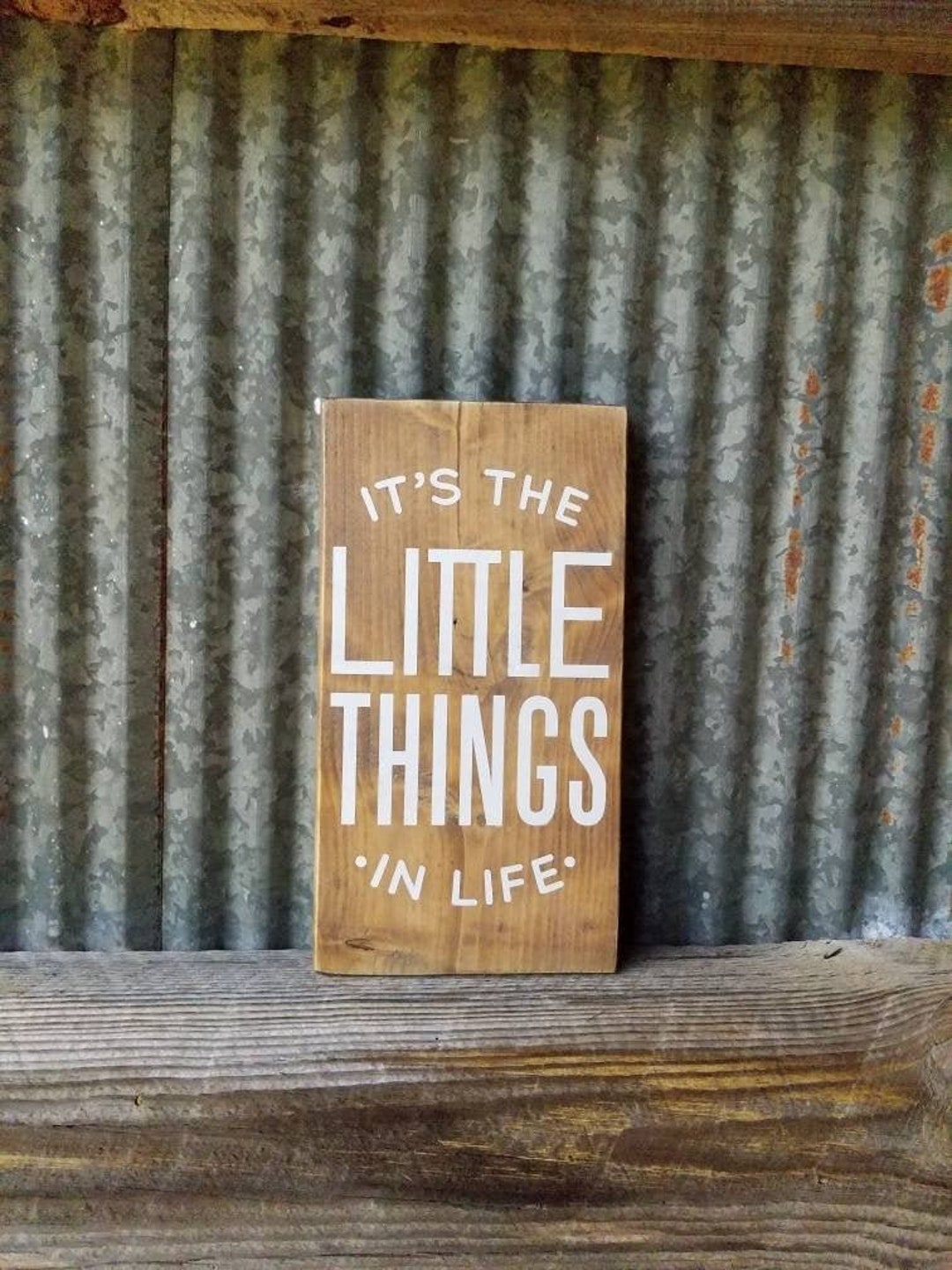 It's the Little Things Rustic Sign Reclaimed Wood Sign Painted Custom ...