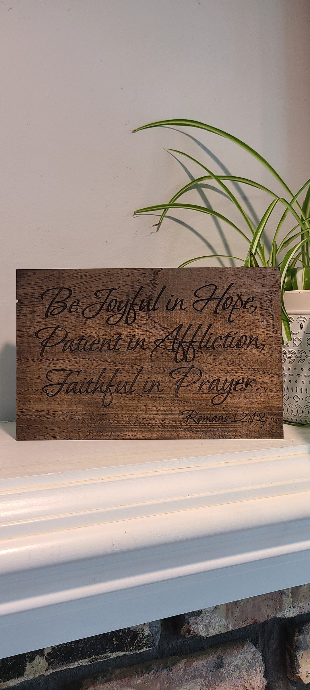 Engraved Wood Sign Custom Wood Sign Bible Verse Reclaimed Wood Sign ...