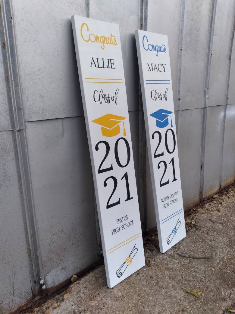 Custom Graduation Wood Sign Hand Painted Sign Personalized - Etsy