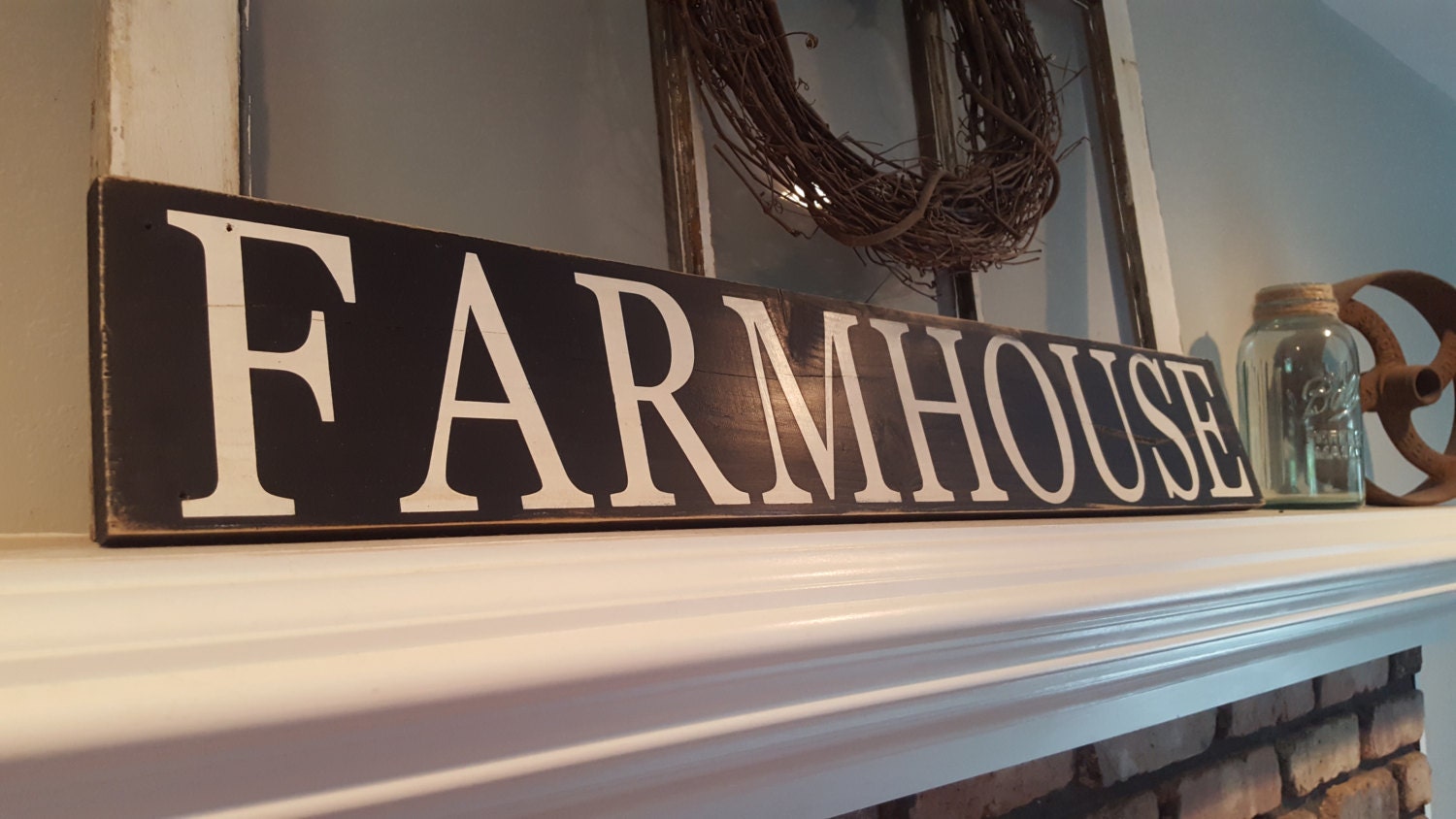 Farmhouse Rustic Reclaimed Wood Sign Farmhouse Decor Wooden | Etsy