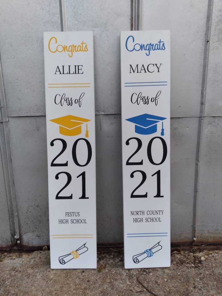 Custom Graduation Wood Sign Hand Painted Sign Personalized - Etsy