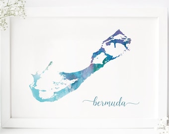 Old Bermuda Map 1901 Vintage Bermudian Atlas Poster 2 - Etsy