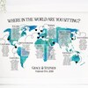 World Map Seating Chart Travel Seating Chart Destination Wedding ...