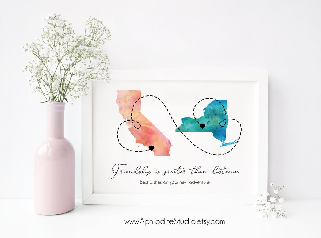 Friendship Knows No Distance - Long Distance Print - Long Distance ...