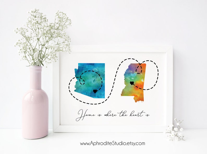 Love Knows No Distance - Long Distance Print - Long Distance Boyfriend ...