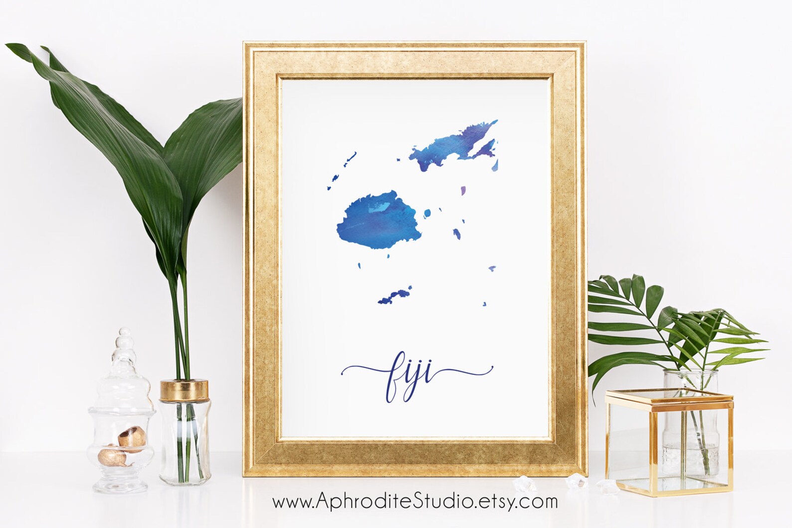 Fiji Print Fiji Watercolor Print Fiji Digital Poster - Etsy