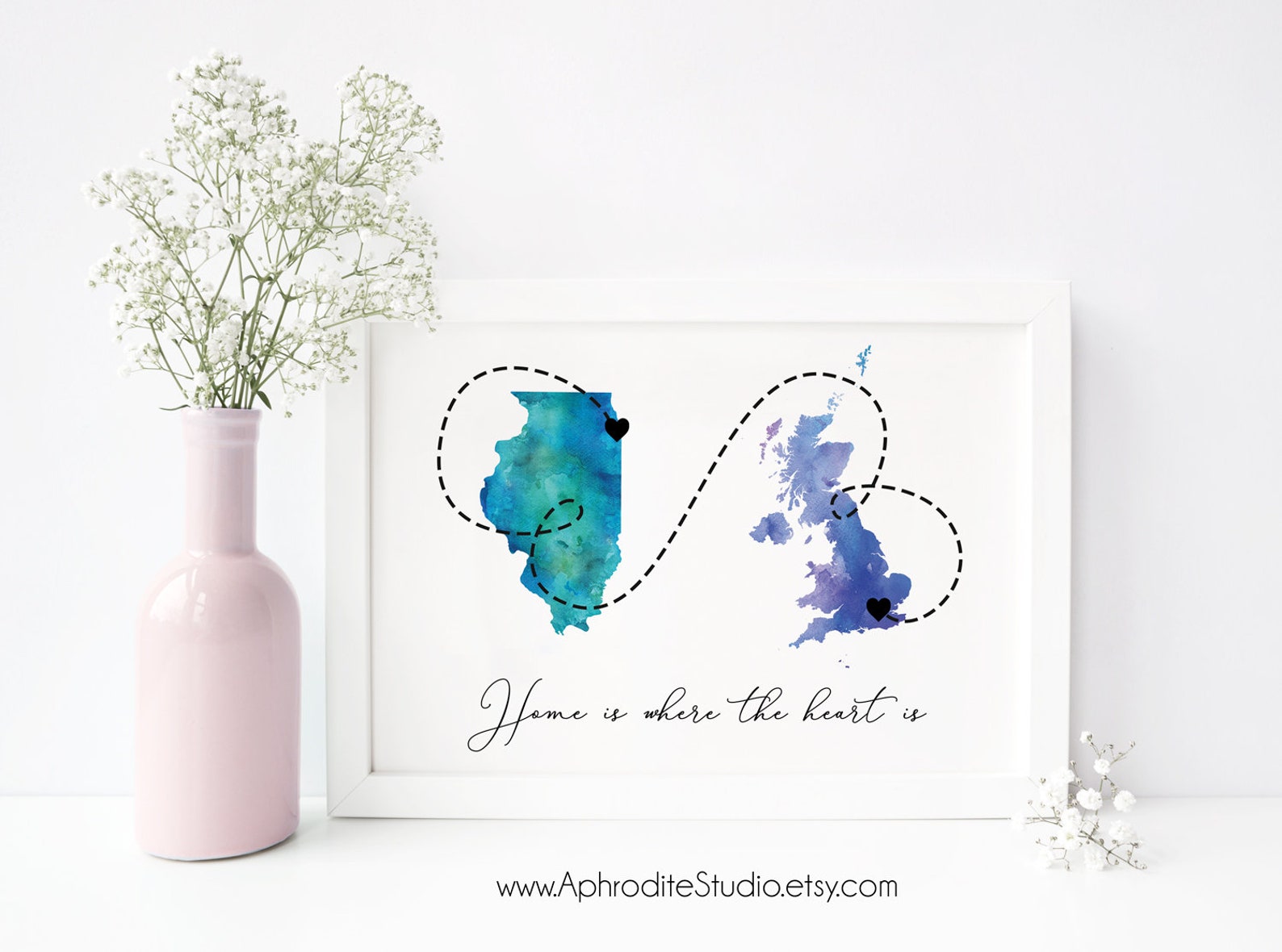 Best Friend Long Distance Print Moving Away Gift - Etsy