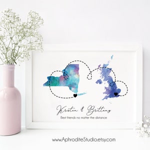 Friendship Knows No Distance - Long Distance Print - Long Distance ...